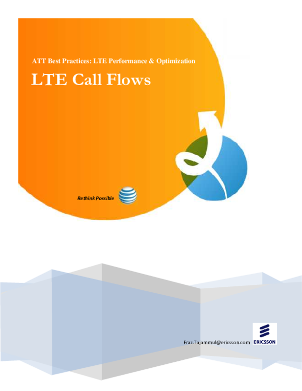 (PDF) LTE Call Flows ATT Best Practices: LTE Performance & Optimization
