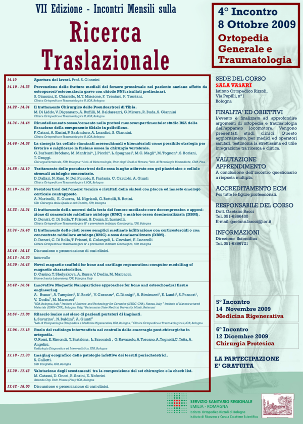 (PDF) Ruolo del radiologo interventista nel controllo delle emorragie post-chirurgiche in ortopedia