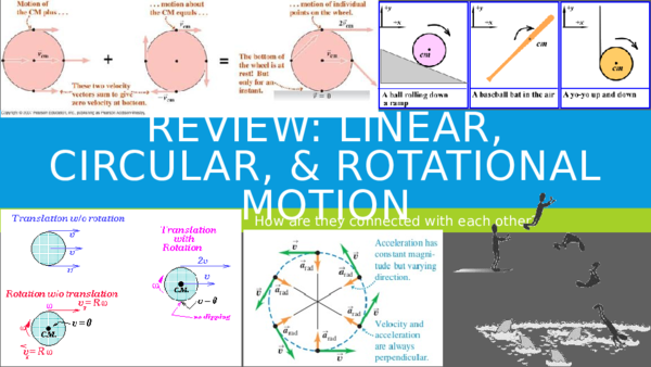 (PPT) Review on Linear Circular Rotational Motion