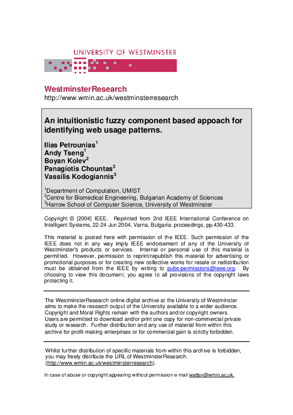 (PDF) An intuitionistic fuzzy component based approach for identifying web usage patterns ...