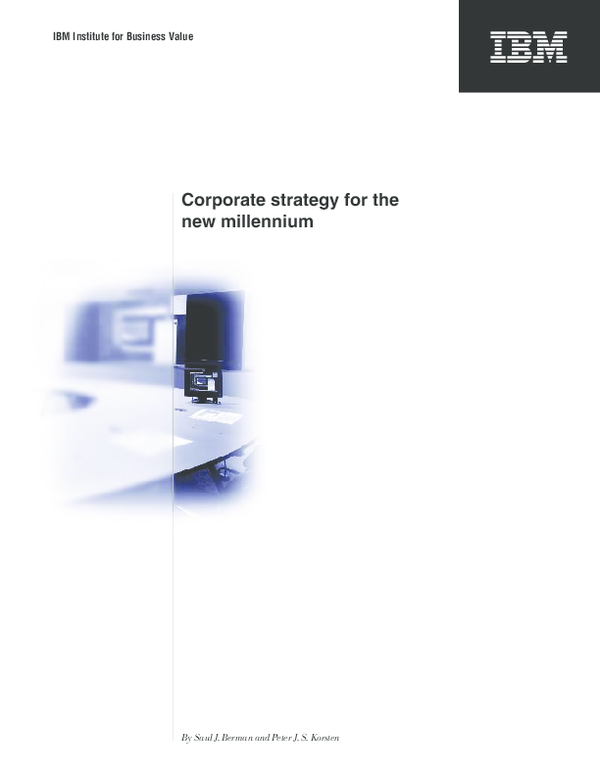 (PDF) IBM Institute for Business Value Corporate strategy for the new ...
