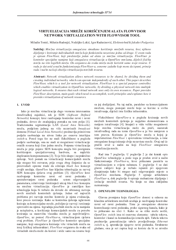 (PDF) Network Virtualization with Flowvisor Tool