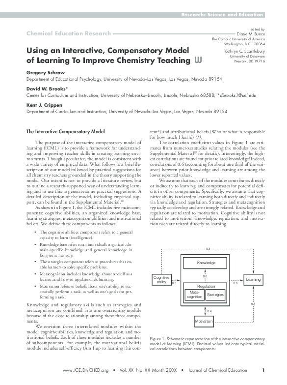 (PDF) The Interactive Compensatory Model