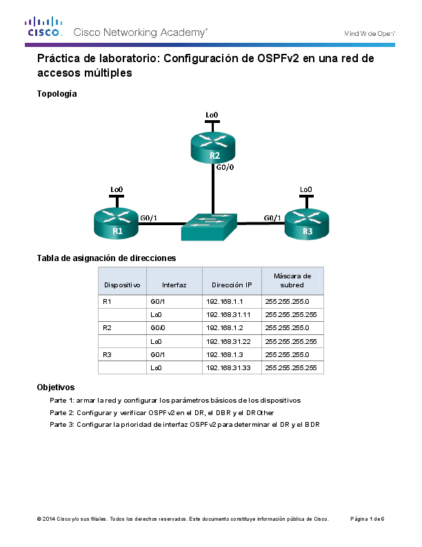 (PDF) 5.1.2.13 Lab - Configuring OSPFv2 on a Multiaccess Network.pdf