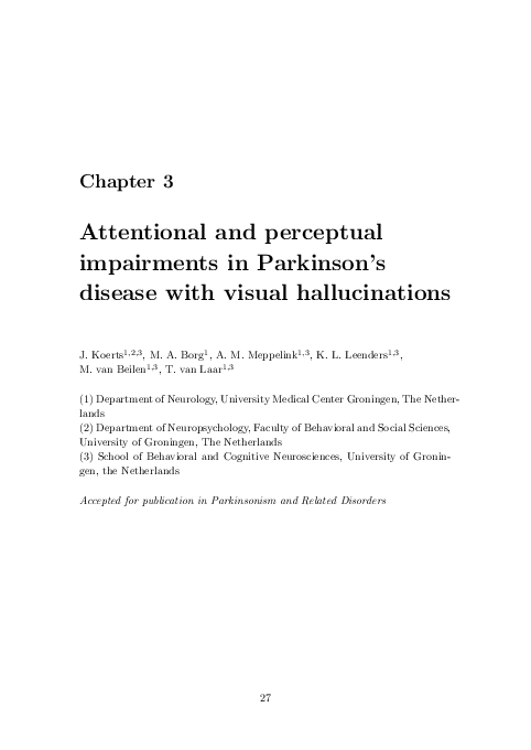 (PDF) 423 - Visual Hallucinations in Parkinson Disease and Dementia ...