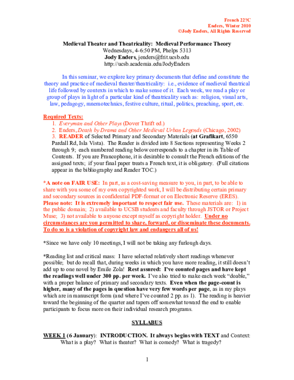(PDF) Medieval Theater and Theatricality