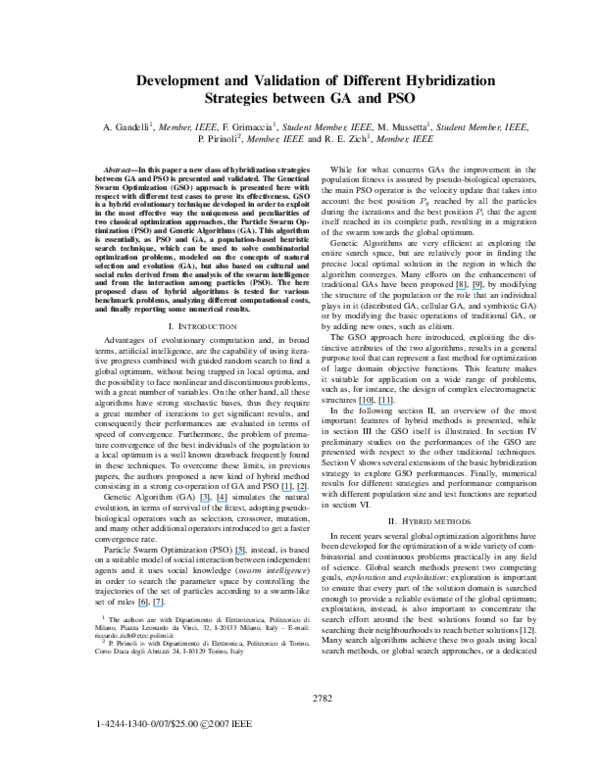 Pdf Development And Validation Of Different Hybridization Strategies