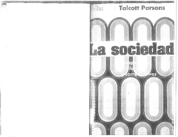(PDF) Parsons Talcott La Sociedad Perspectivas Evolutivas y Comparativas