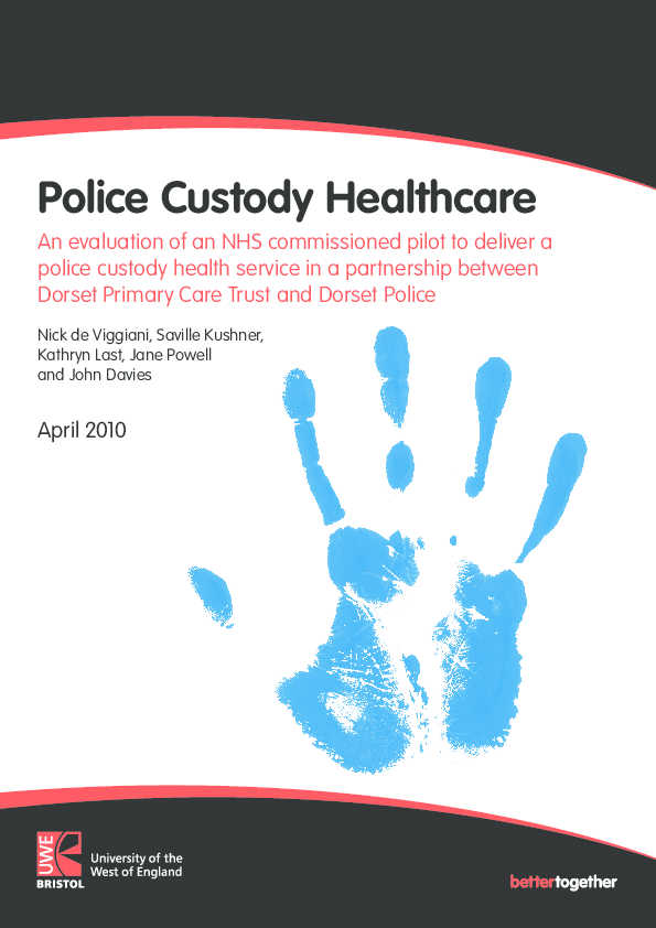 (PDF) Police Custody Healthcare: An evaluation of an NHS commissioned ...