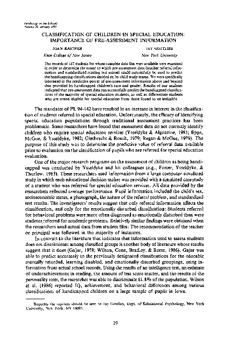 PDF Classification Of Children In Special Education Importance Of pdf-classification-of-children-in-special-education-importance-of