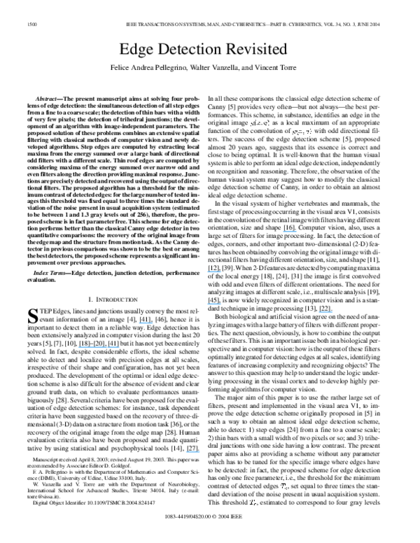 (PDF) Edge Detection Revisited