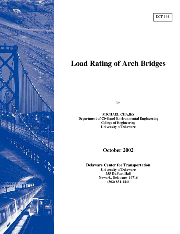 (PDF) Load Rating of Arch Bridges | Bahirew Liyew - Academia.edu
