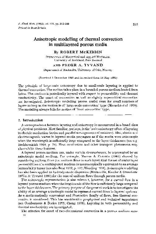 Pdf Anisotropic Modelling Of Thermal Convection In Multilayered
