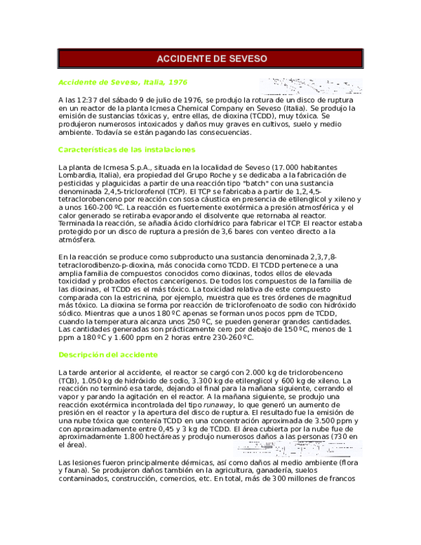 (DOC) ACCIDENTE DE SEVESO