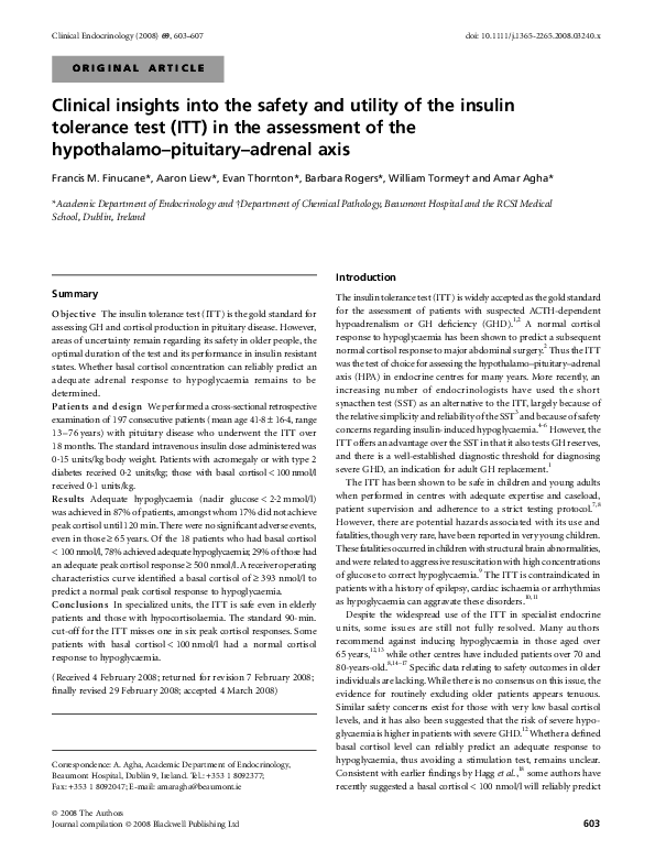 (PDF) Clinical insights into the safety and utility of the insulin ...