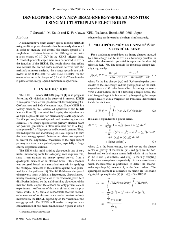 (PDF) Development of a new beam-energy-spread monitor using multi ...
