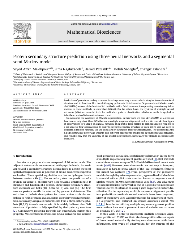 Pdf Protein Secondary Structure Prediction Using Support Vector Machines And A New Feature
