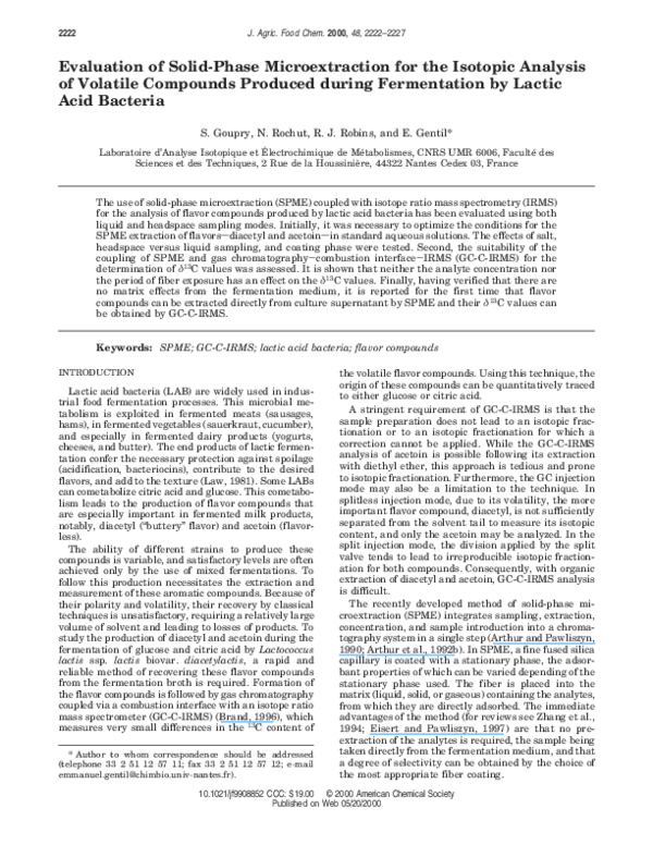 (PDF) Evaluation of solid-phase microextraction for sampling of volatile organic sulfur ...