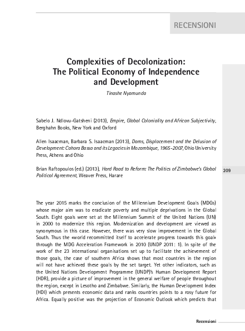 (PDF) Complexities of Decolonization: The Political Economy of ...