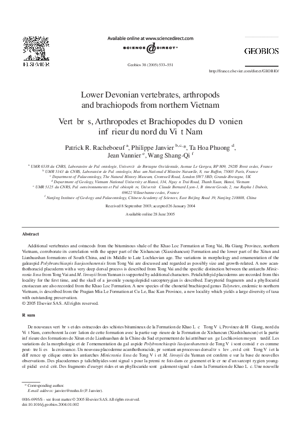 (PDF) A Lungfish (Sarcopterygii, Dipnomorpha) Tooth Plate from the ...