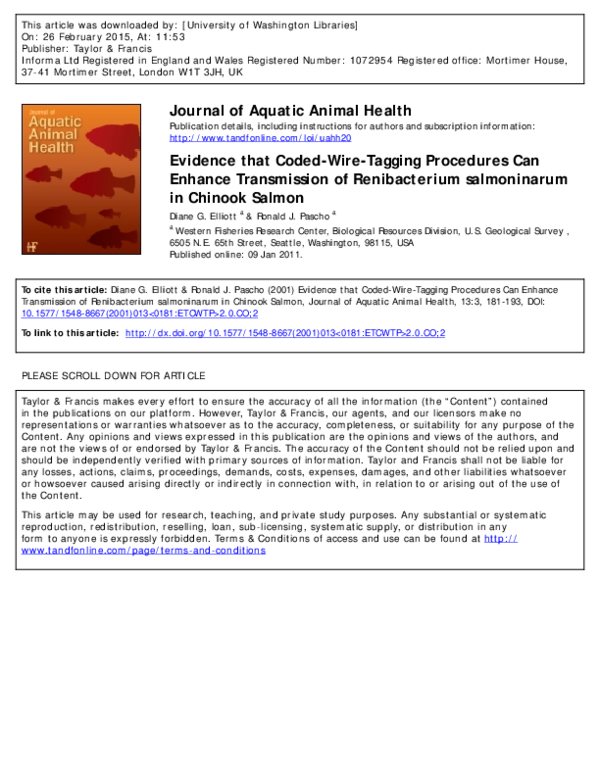 (PDF) Evidence that Coded-Wire-Tagging Procedures Can Enhance ...