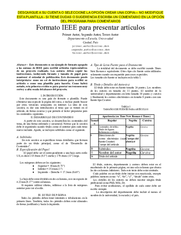 (DOC) Formato IEEE