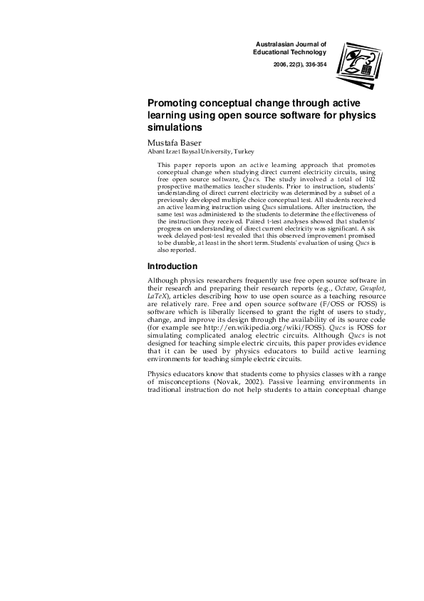(PDF) Promoting conceptual change through active learning using open ...
