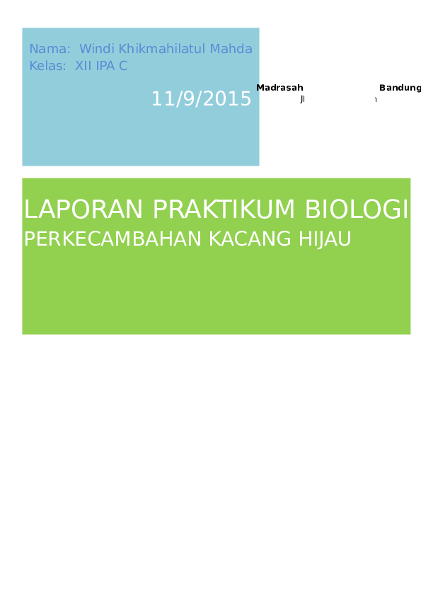 (DOC) LAPORAN BIOLOGI