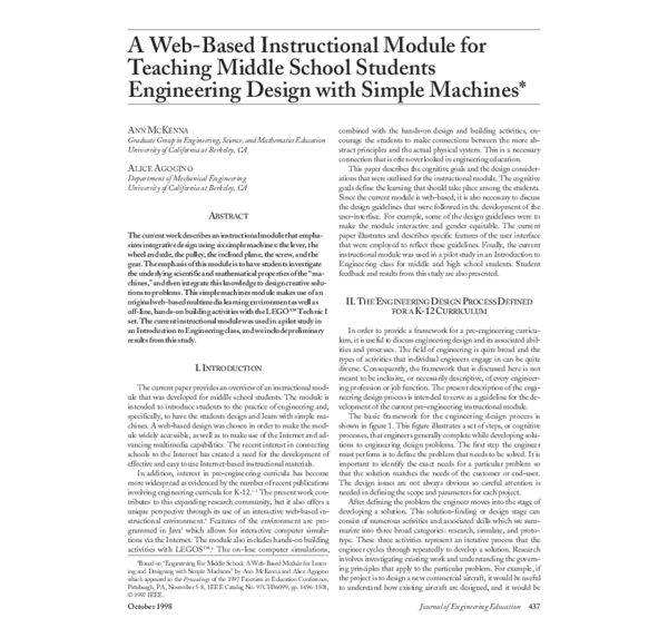 (PDF) A Web-Based Instructional Module for Teaching Middle School ...