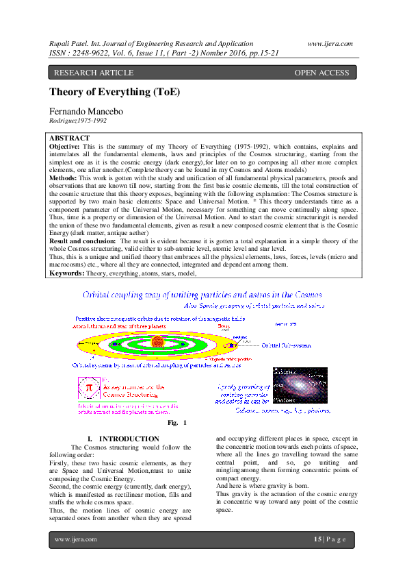 (PDF) Theory of Everything (ToE