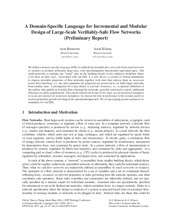 (PDF) A Domain-Specific Language for Incremental and Modular Design of Large-Scale Verifiably ...