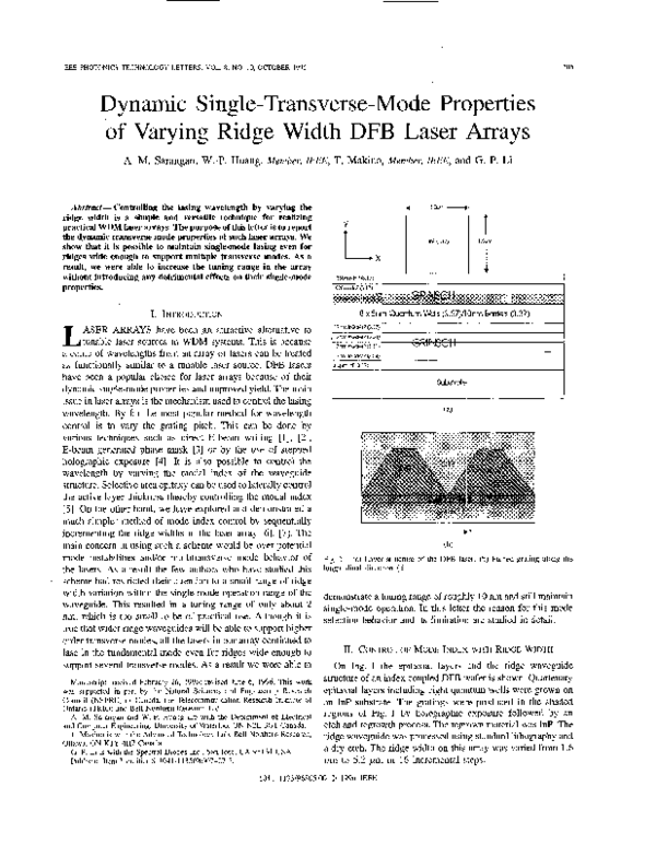 (PDF) Dynamic single-transverse-mode properties of varying ridge width ...