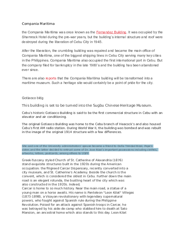 (DOC) Compania Maritima