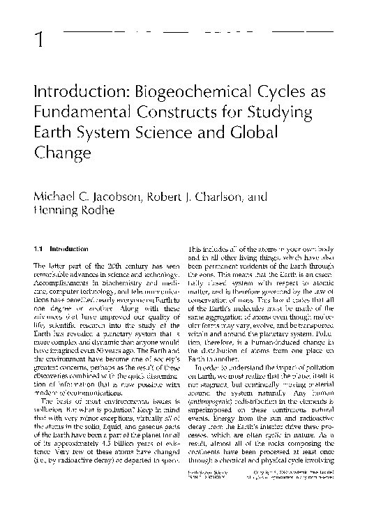 (PDF) 1 Introduction: Biogeochemical cycles as fundamental constructs ...