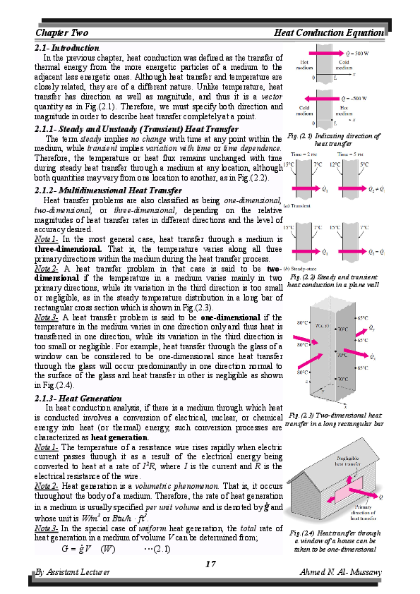 (PDF) Chapter Two: Heat Conduction Equation