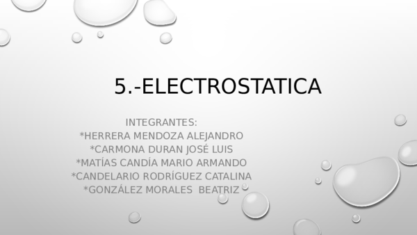 (PPT) ELECTROSTATICA