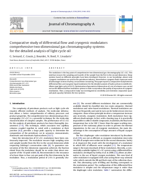 (PDF) Comparative study of differential flow and cryogenic modulators ...