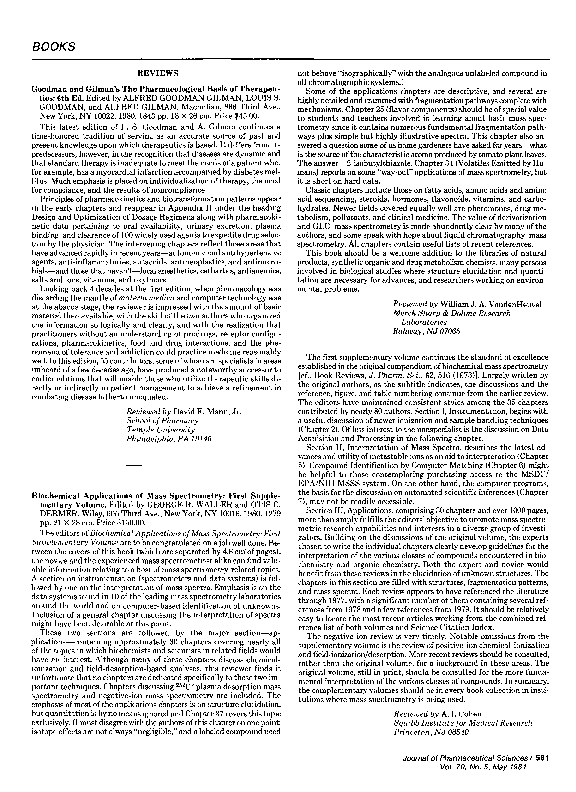 (PDF) Goodman and Gilman's The Pharmacological Basis of Therapeutics ...