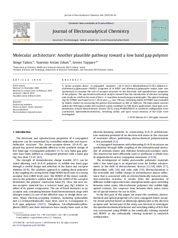 (PDF) Molecular architecture: Another plausible pathway toward a low ...