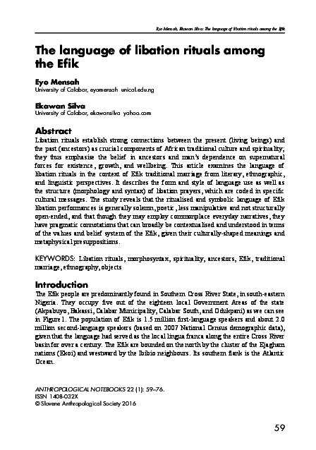 PDF) Challenges Of Bible/Liturgical Translations In The Efik Language ...