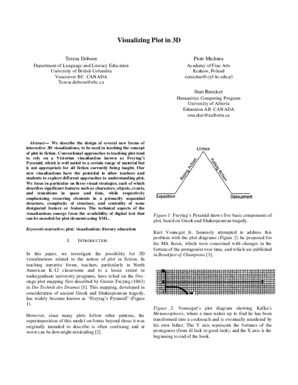 (PDF) Visualizing Plot in 3D