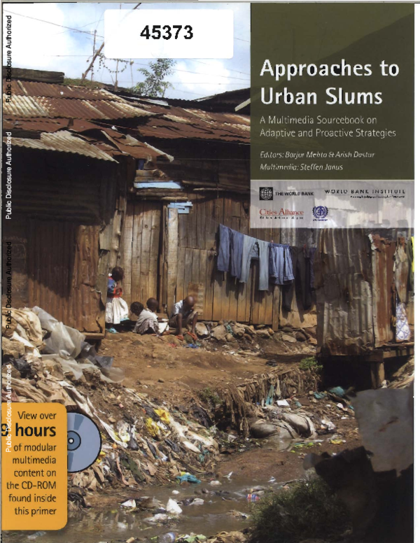 (PDF) Approaches to urban slums : a multimedia sourcebook on adaptive ...