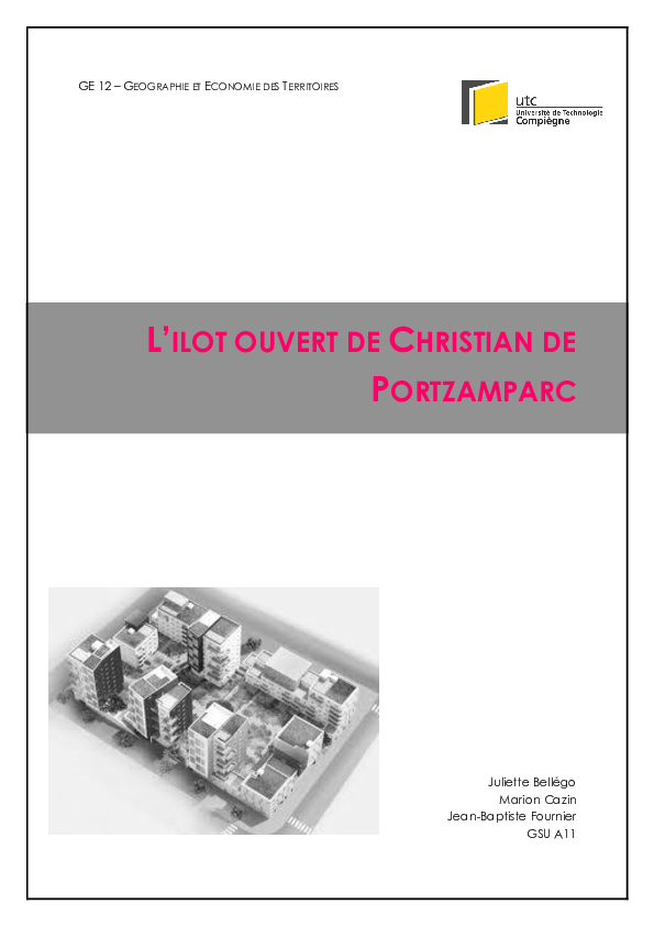 (PDF) L'ILOT OUVERT DE CHRISTIAN DE PORTZAMPARC