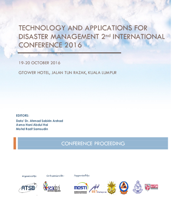 (PDF) Model of an Incident Potential Index and Integrated Disaster ...