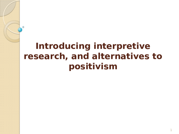 (PPT) Interpretivism.pptx