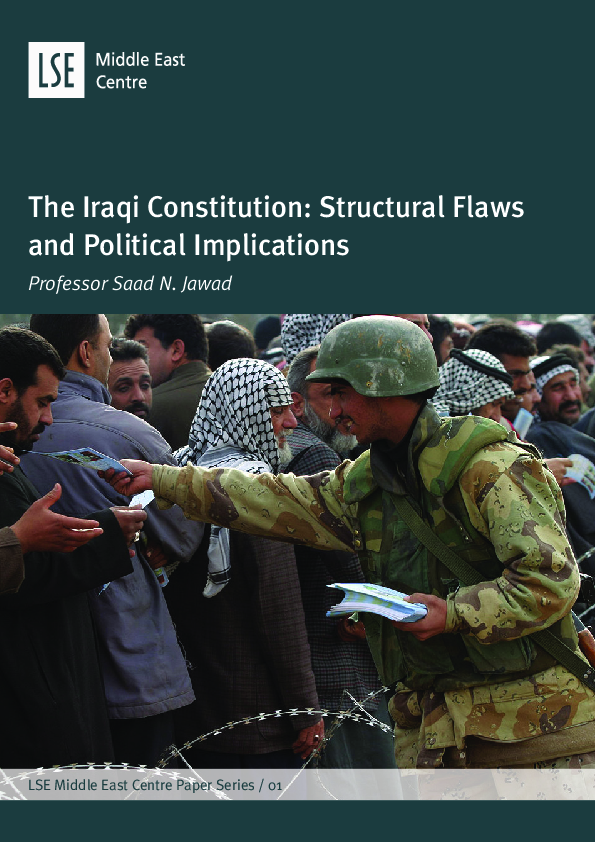 (PDF) The Iraqi Constitution: Structural Flaws and Political Implications