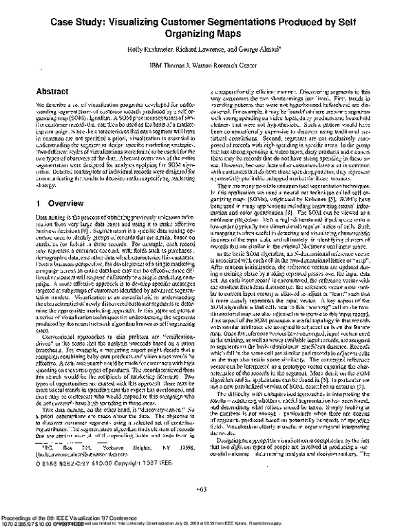(PDF) Case study: visualizing customer segmentations produced by self ...
