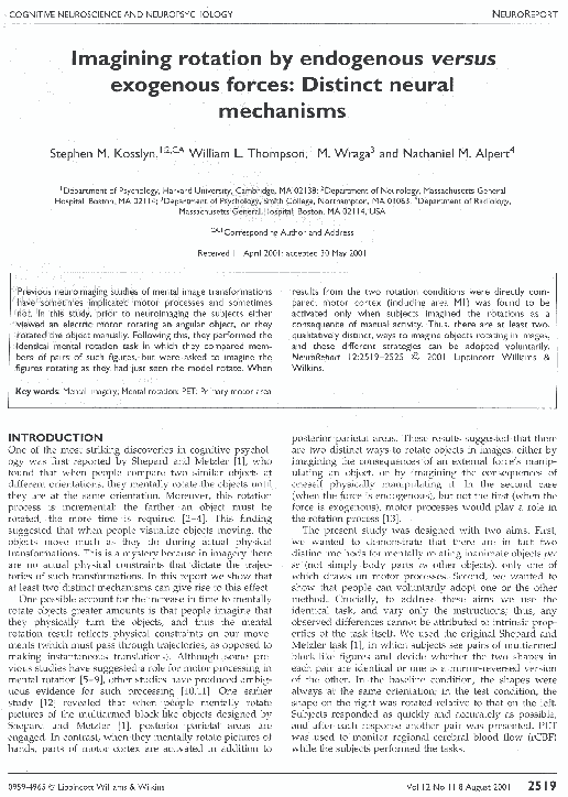 (PDF) Imagining rotation by endogenous versus exogenous forces ...