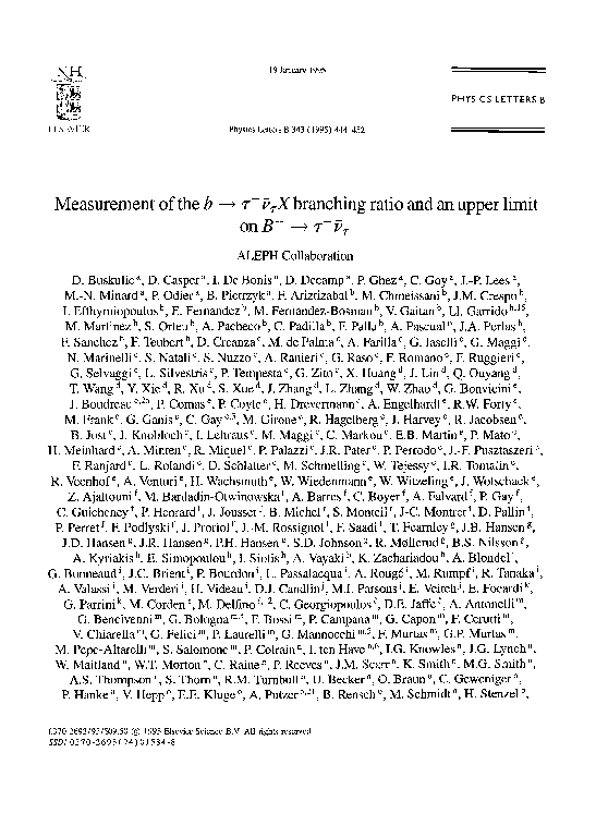 (PDF) Measurement of the branching ratio and an upper limit on
