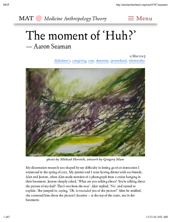 (PDF) The moment of 'Huh?'